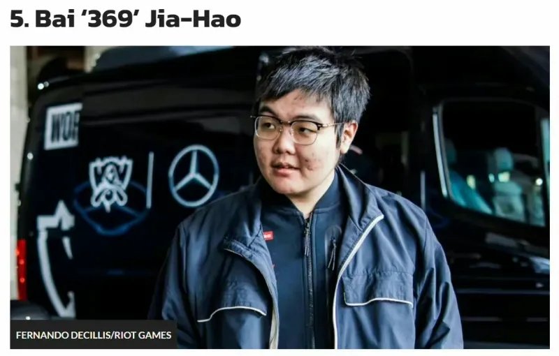 外媒评选S12最佳选手TOP5，Faker仅排第三名，369小虎也都上榜了