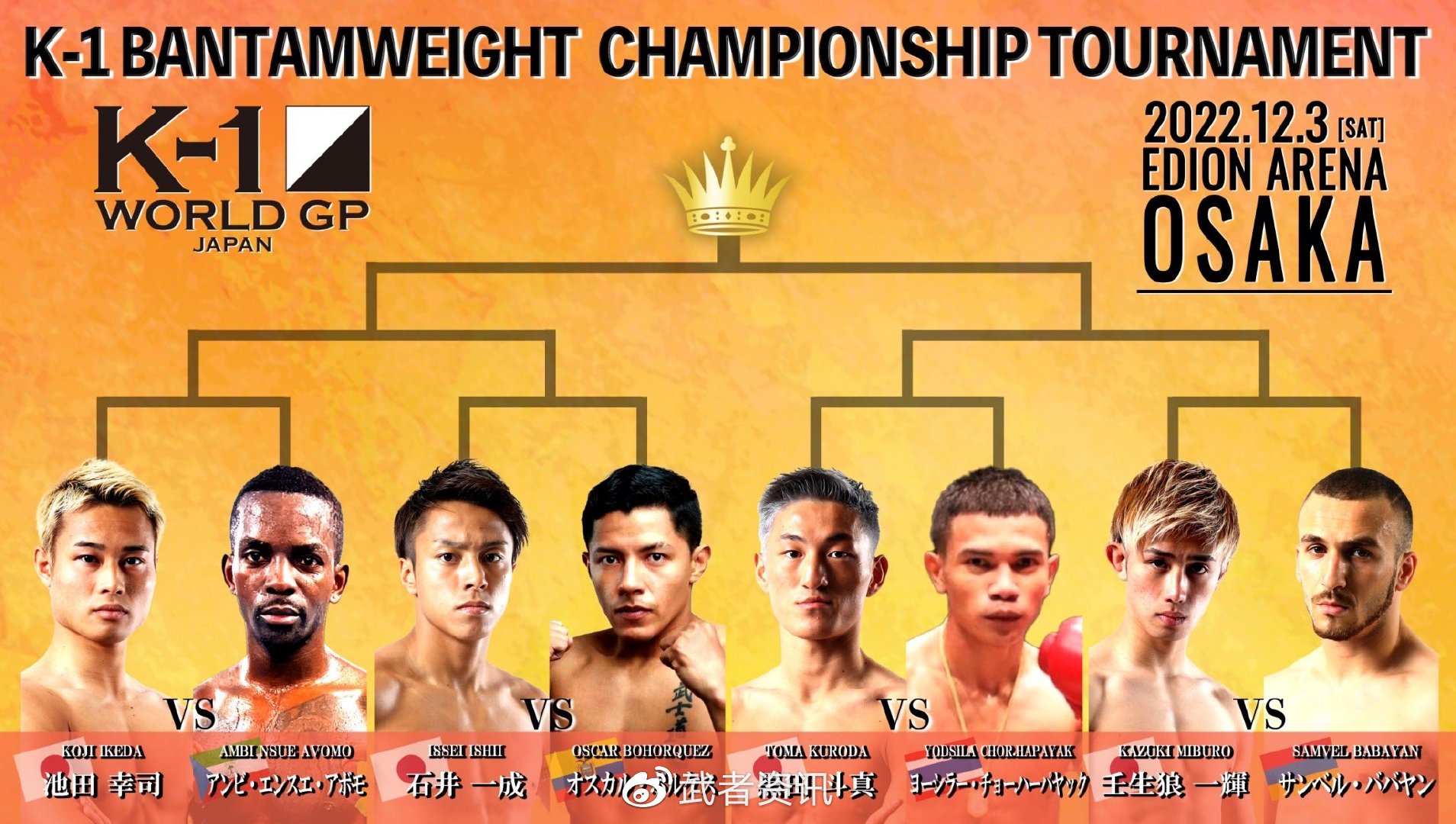 江佟猜12月3日K-1比赛对手更换为森田奈男树