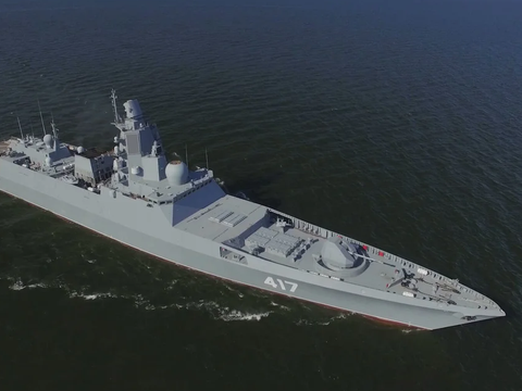 俄22350护卫舰，排水量与054A相当，但打击实效追赶052D|护卫舰|排水量|导弹_新浪新闻