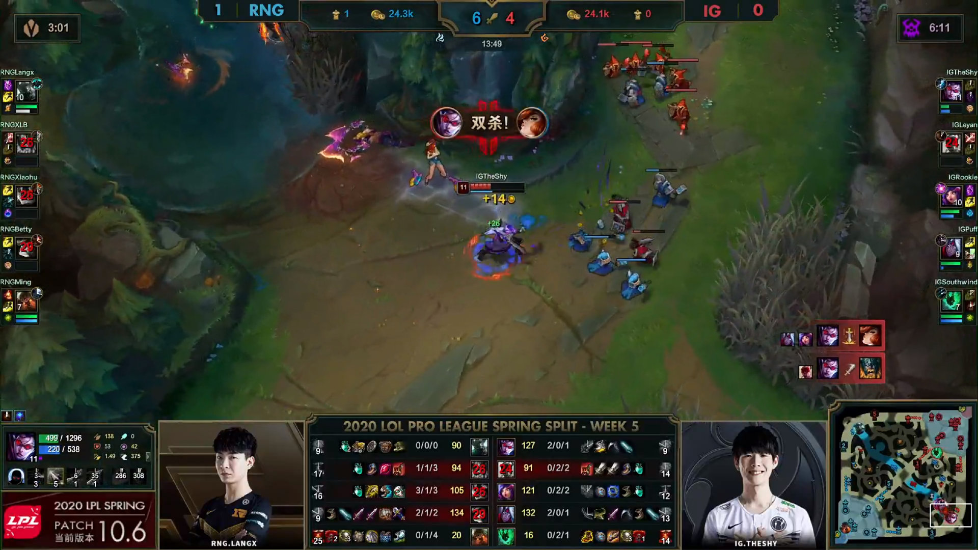魔王降世完全看不懂！theshy薇恩三枪一个，iG疾风骤雨扳平比赛