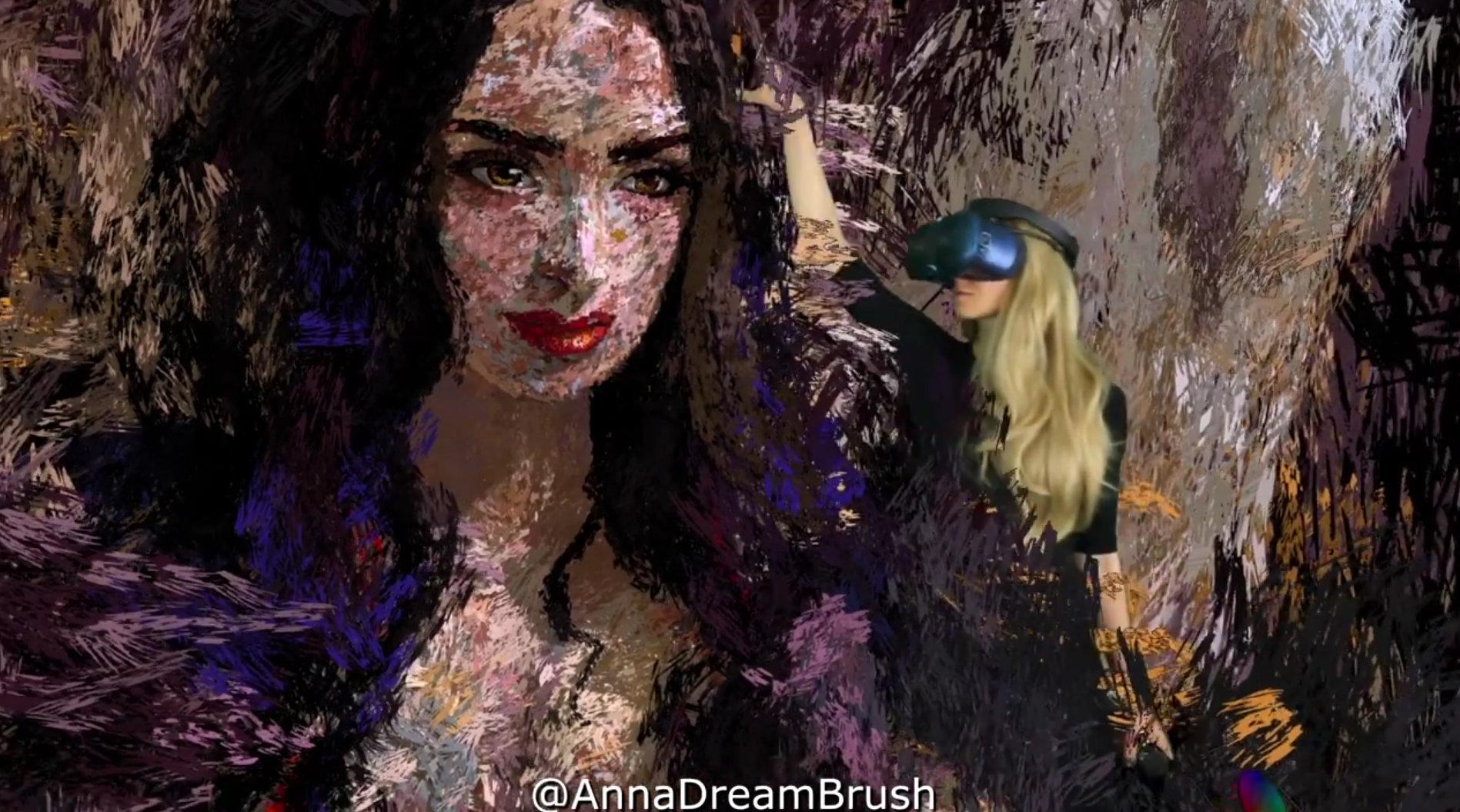 酷到炸💥的 虚拟现实绘画- 摩登女子 / Anna dream brush（法）_新浪新闻