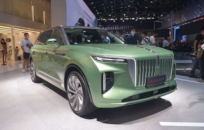 红旗E-HS9预售价55万起！尺寸比特斯拉Model X大，续航可达510km-新浪汽车