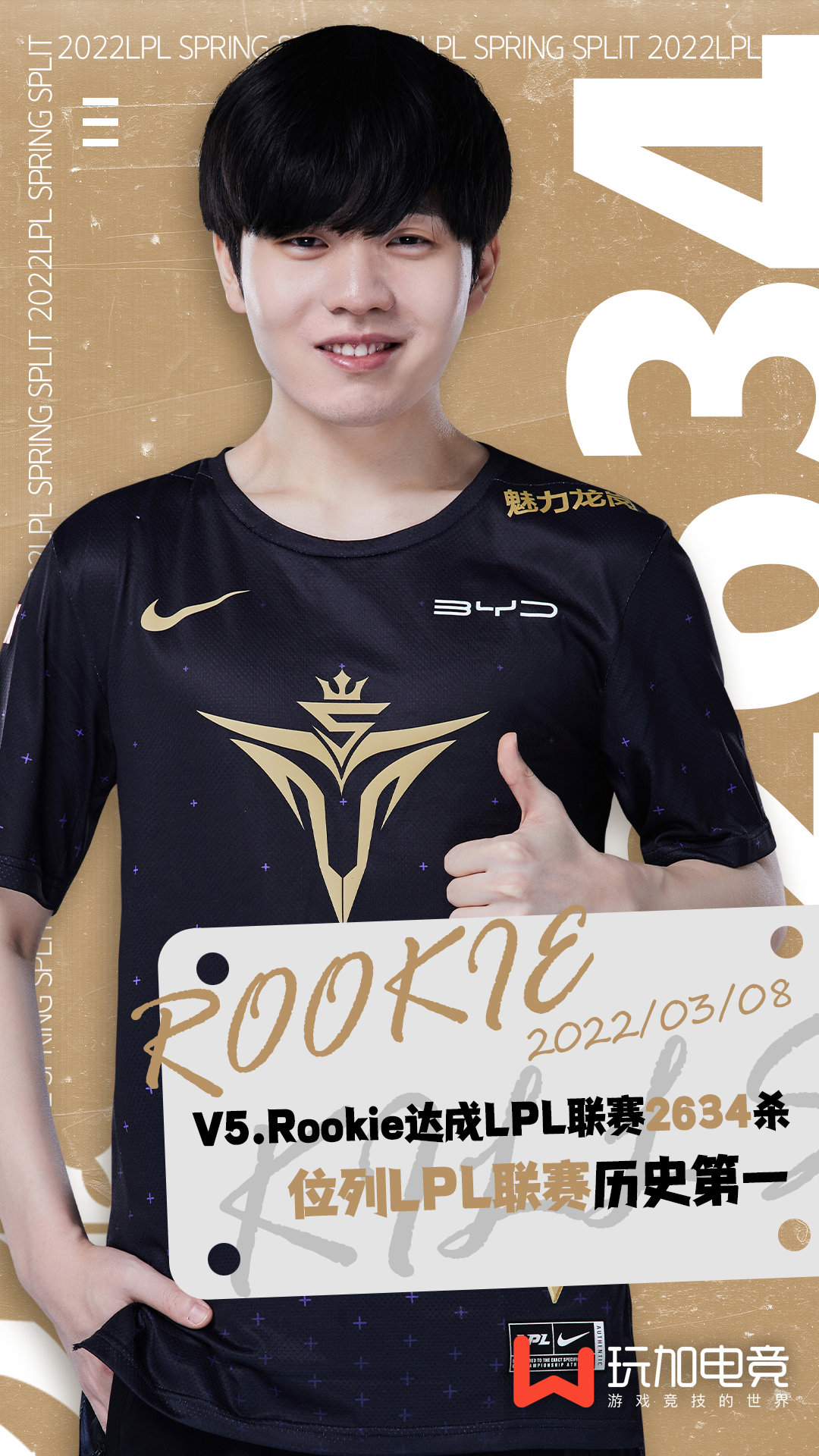里程碑：Rookie来到LPL联赛击杀榜第一|rookie|LPL联赛|lpl_新浪新闻