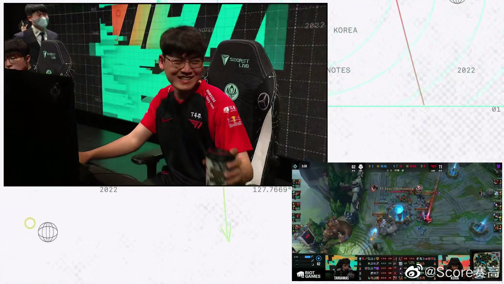 2022MSI对抗赛 G2 0:1 T1|对抗赛|T1_新浪新闻