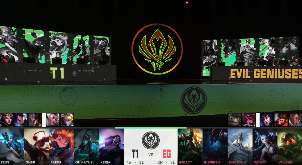 又一个爆冷！T1不敌EG，RNG拿下对抗赛第一的机会来了