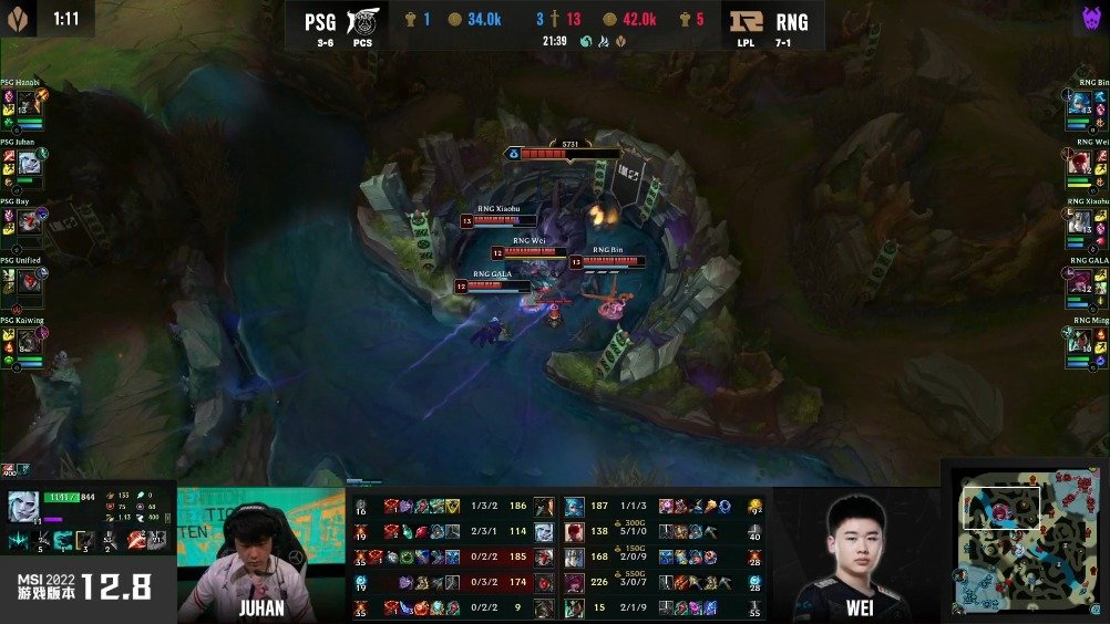 PSG vs RNG Gala轻松A死对手，RNG拿大龙|rng_新浪新闻