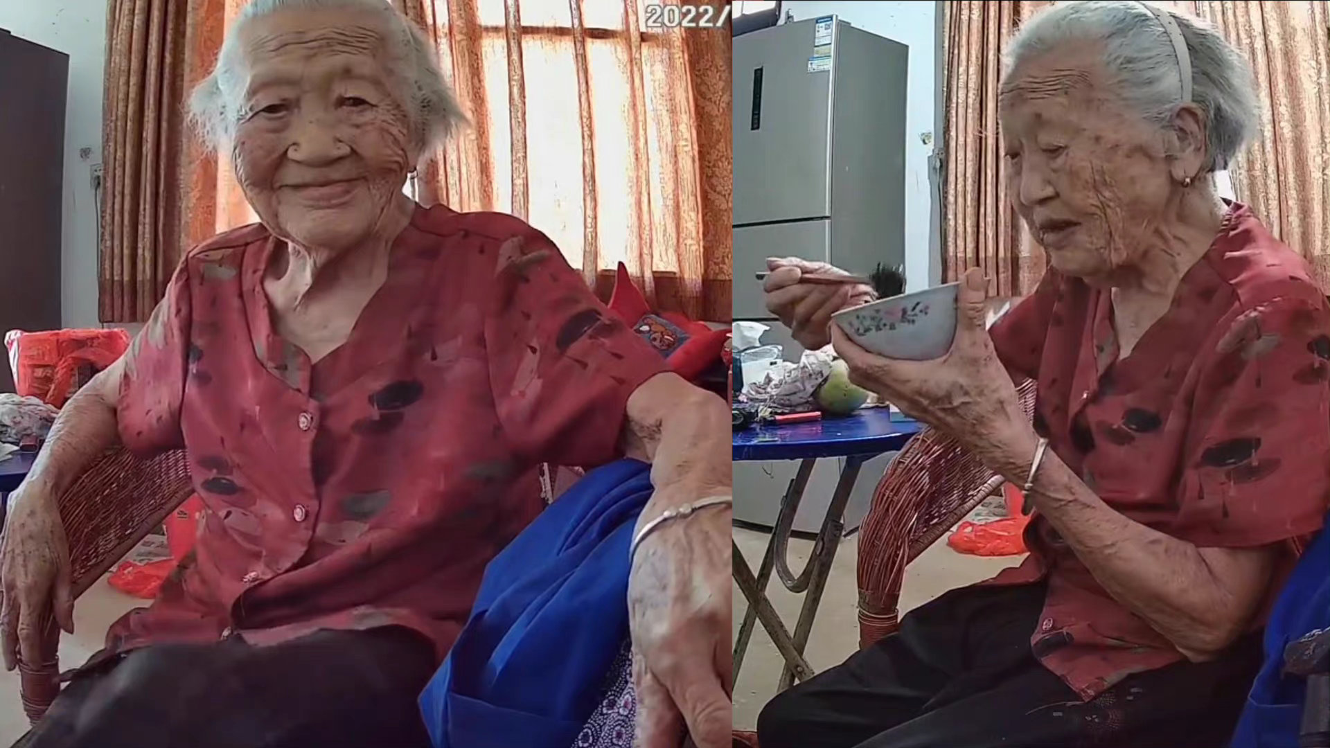孙女每天用监控和93岁奶奶聊家常,奶奶每次秒回应 监控 新浪新闻