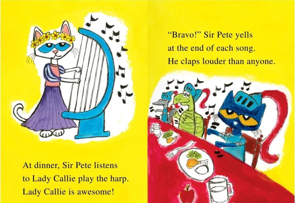 【英文有声绘本】Pete the Cat sir pete the brave 勇敢的皮特先生