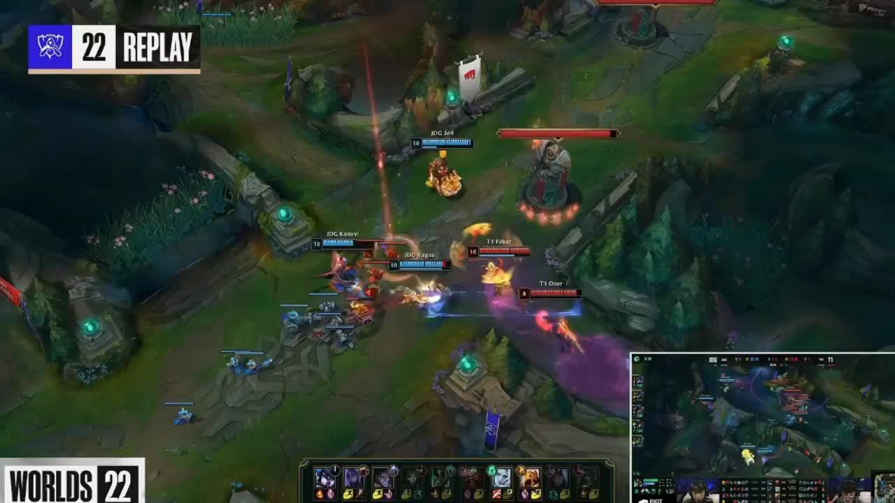 S12半决赛 JDG 1-2 T1|T1|Faker|jdg_新浪新闻