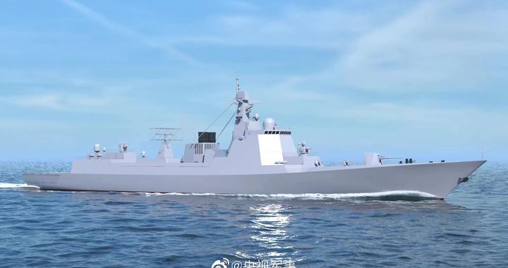 央视曝052DE驱逐舰CG，主炮神似美式127舰炮，或装备4面X波段小盾|驱逐舰|央视|052D型_新浪新闻