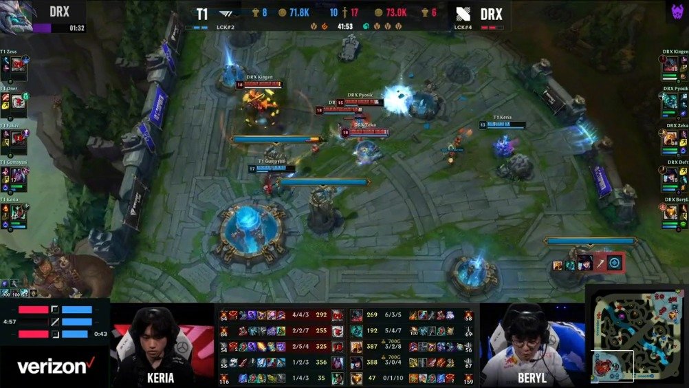 英雄联盟2022世界赛总决赛 T1vsDRX 决胜局的最后时刻……|英雄联盟|总决赛|T1_新浪新闻