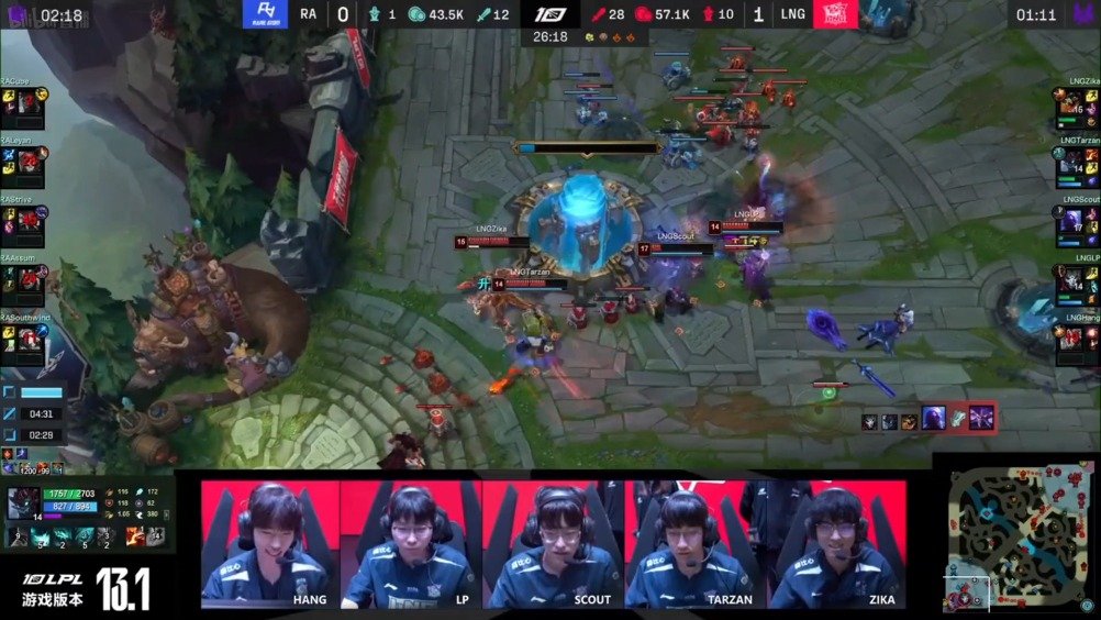 2023LPL春季赛 RA 0-2 LNG|春季赛|LNG|瑞兹_新浪新闻