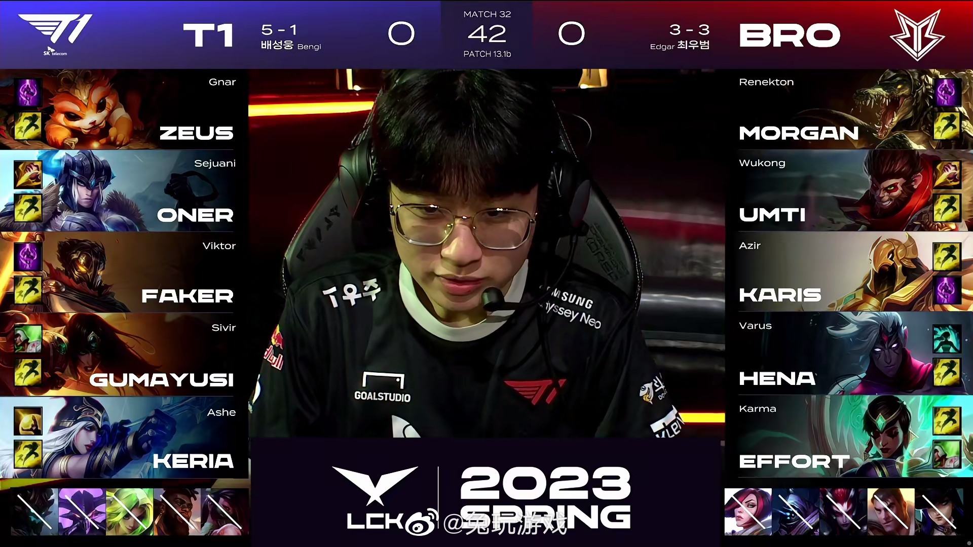 2023LCK春季赛 T1 vs BRO