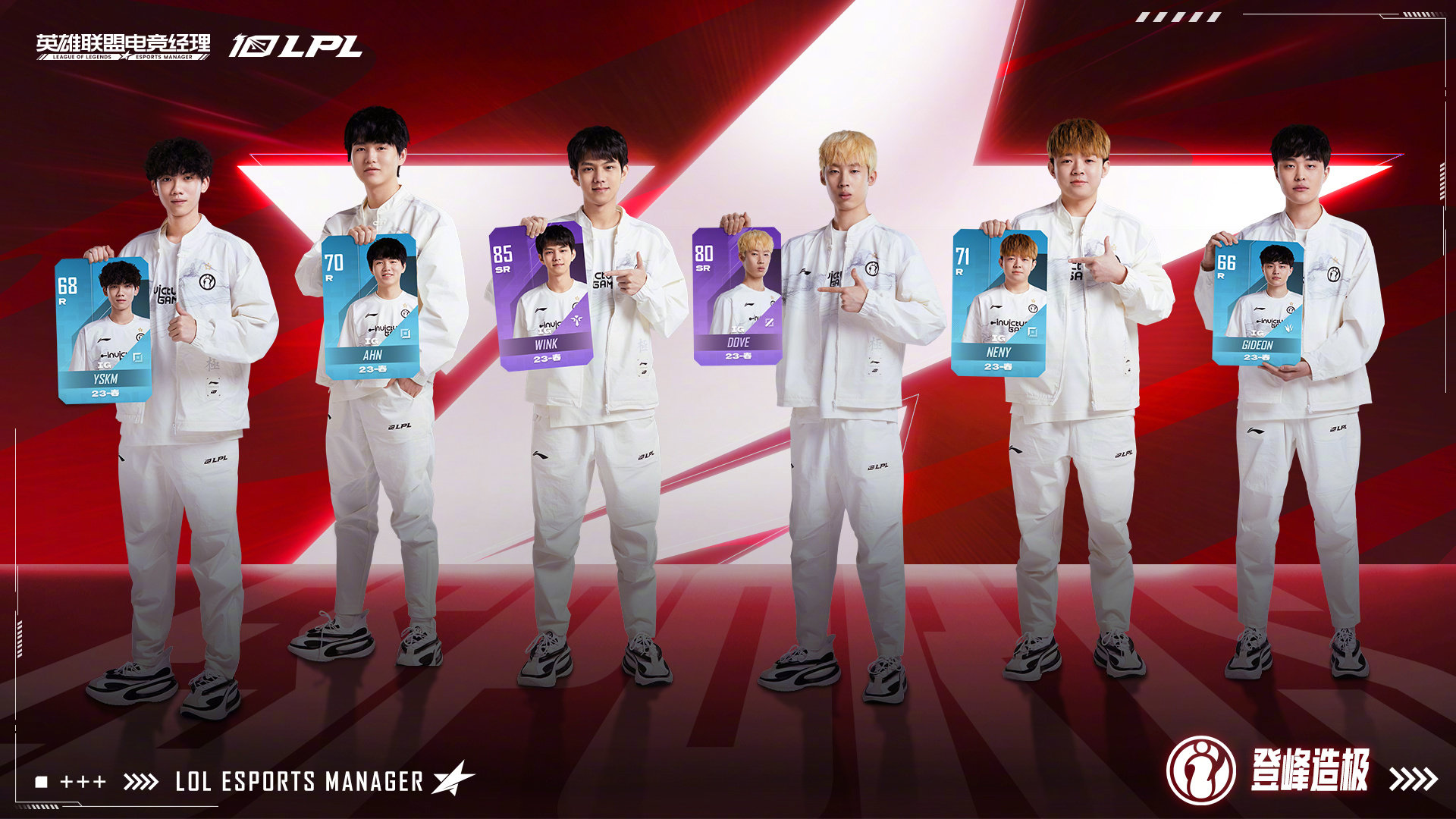 iG选手评分 YSKM——68 Neny——71 Gideon——66 Dove——80……|ig_新浪新闻