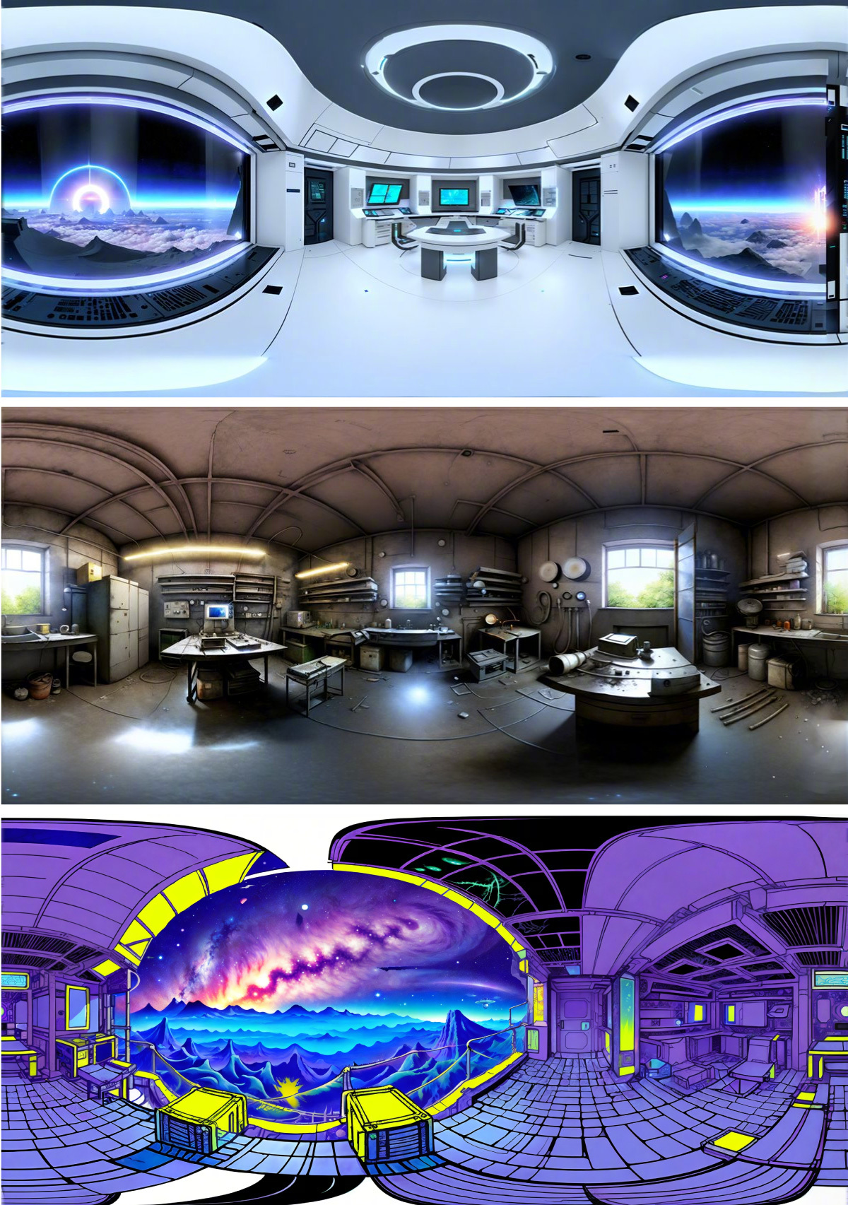 最近又发现一个借助 AI 生成性技术的在线工具 Skybox Lab……