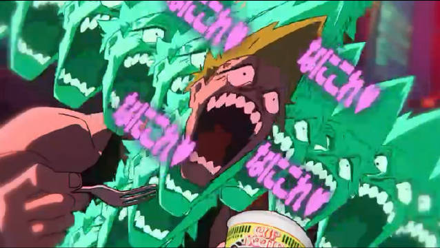 赛博朋克：边缘行者×日清拉面 宣传TVCM|拉面|边缘_新浪新闻