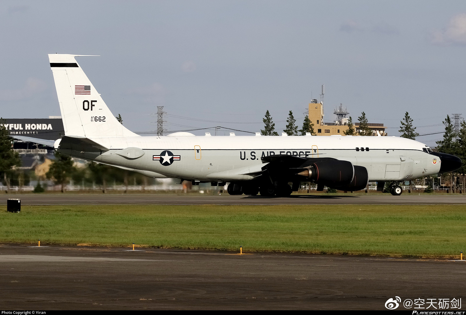 今天，美国空军1架编号为61-2662的RC-135S弹道导弹侦察机在日本……|美国空军|日本|弹道导弹_新浪新闻