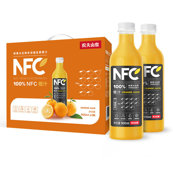 NFC100%橙汁鲜果冷榨好喝又有营养。|橙汁|橙子_新浪新闻