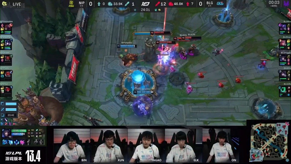 2023LPL春季赛 NIP 0-1 BLG|春季赛|blg_新浪新闻