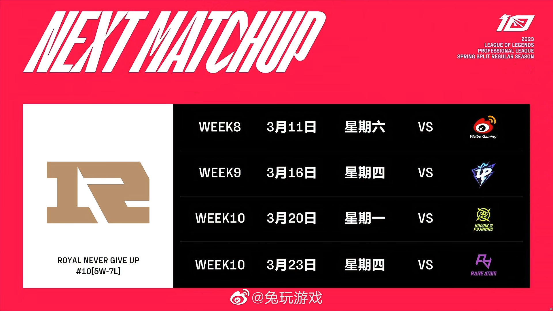 2023LPL春季赛W8D6：WBG vs RNG