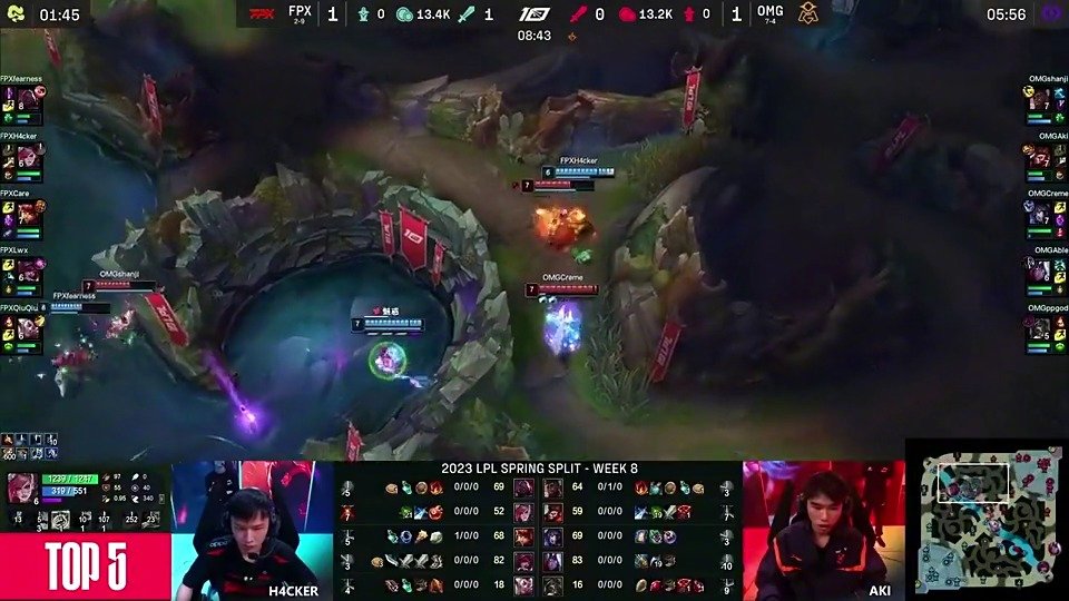 今日英雄联盟赛事官方公布2023LPL春季赛常规赛W8D5每日TOP5……|春季赛|英雄联盟|暴风_新浪新闻