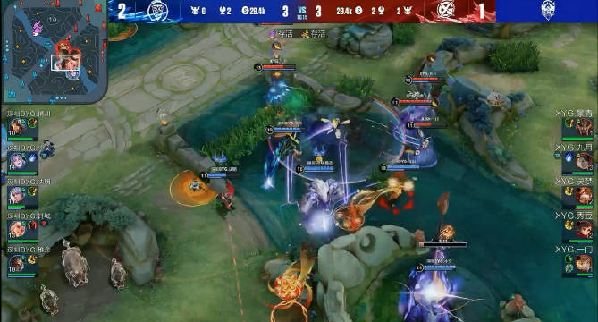 深圳DYG3:1战胜XYG，最后决胜团中，钎城的公孙离灵活走位……|公孙离|MVP_新浪新闻