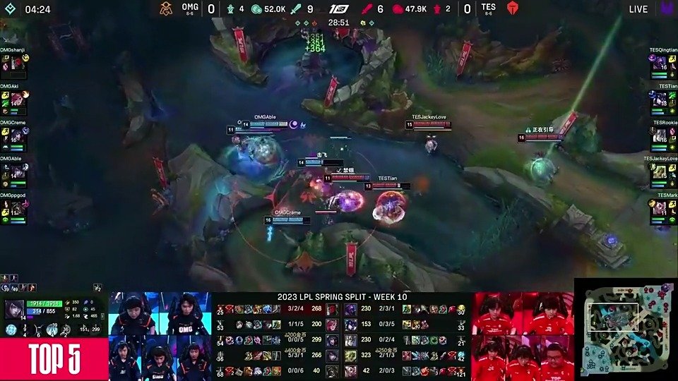 今日英雄联盟赛事官方公布2023LPL春季赛常规赛W10D2每日TOP5……|LPL春季赛|春季赛|英雄联盟_新浪新闻