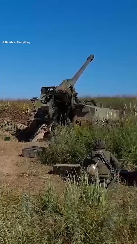 俄乌战争，苏制2S5式152毫米自行榴弹炮|战争_新浪新闻