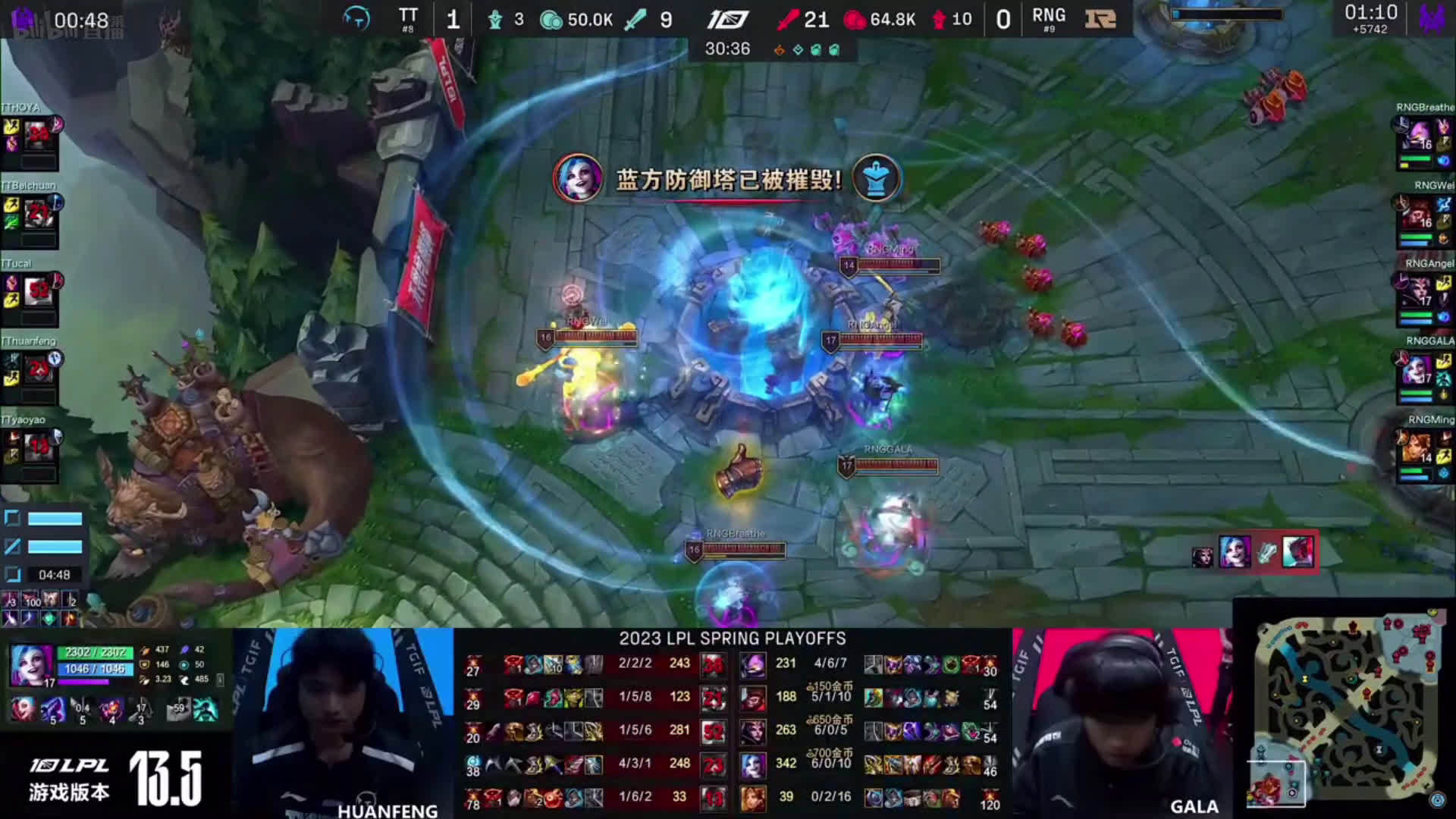 2023LPL春季赛 TT 1-1 RNG_新浪新闻