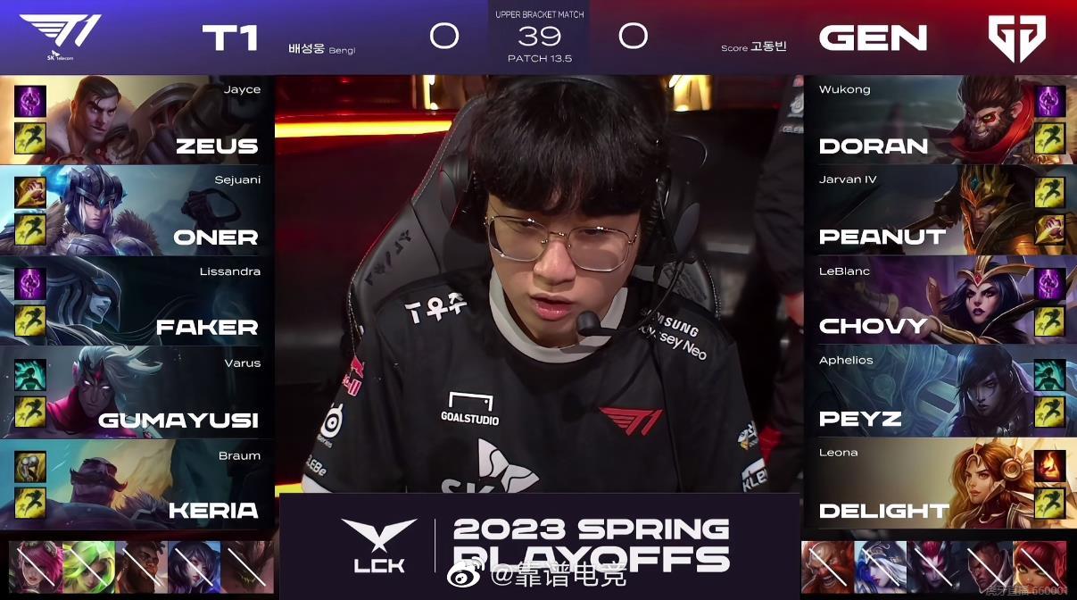 2023LCK春季赛 T1 vs GEN|春季赛|T1_新浪新闻