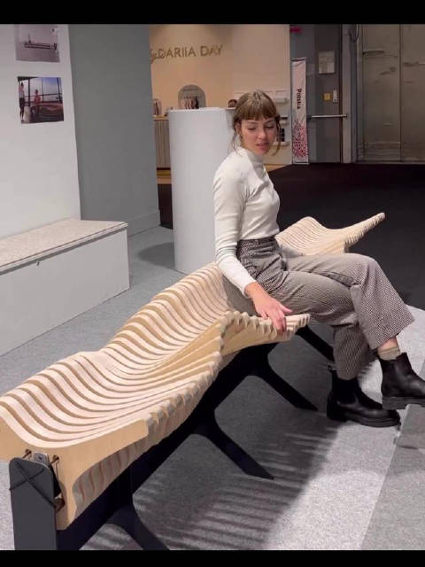 模拟海浪的交互式长椅 来源：1m建筑装饰|长椅|设计_新浪新闻