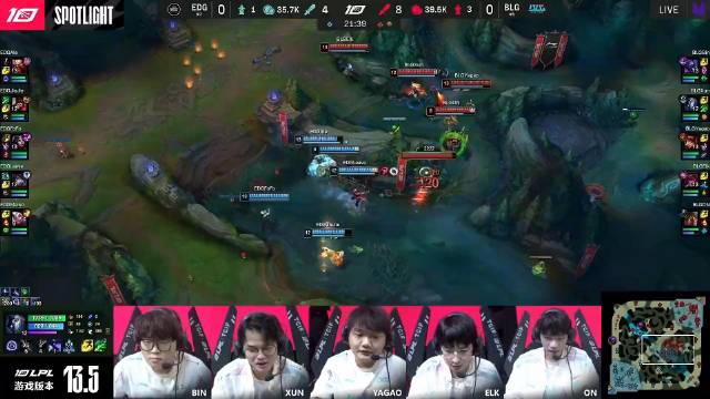 BLG vs EDG 赛后麦克疯|blg|英国|edg_新浪新闻