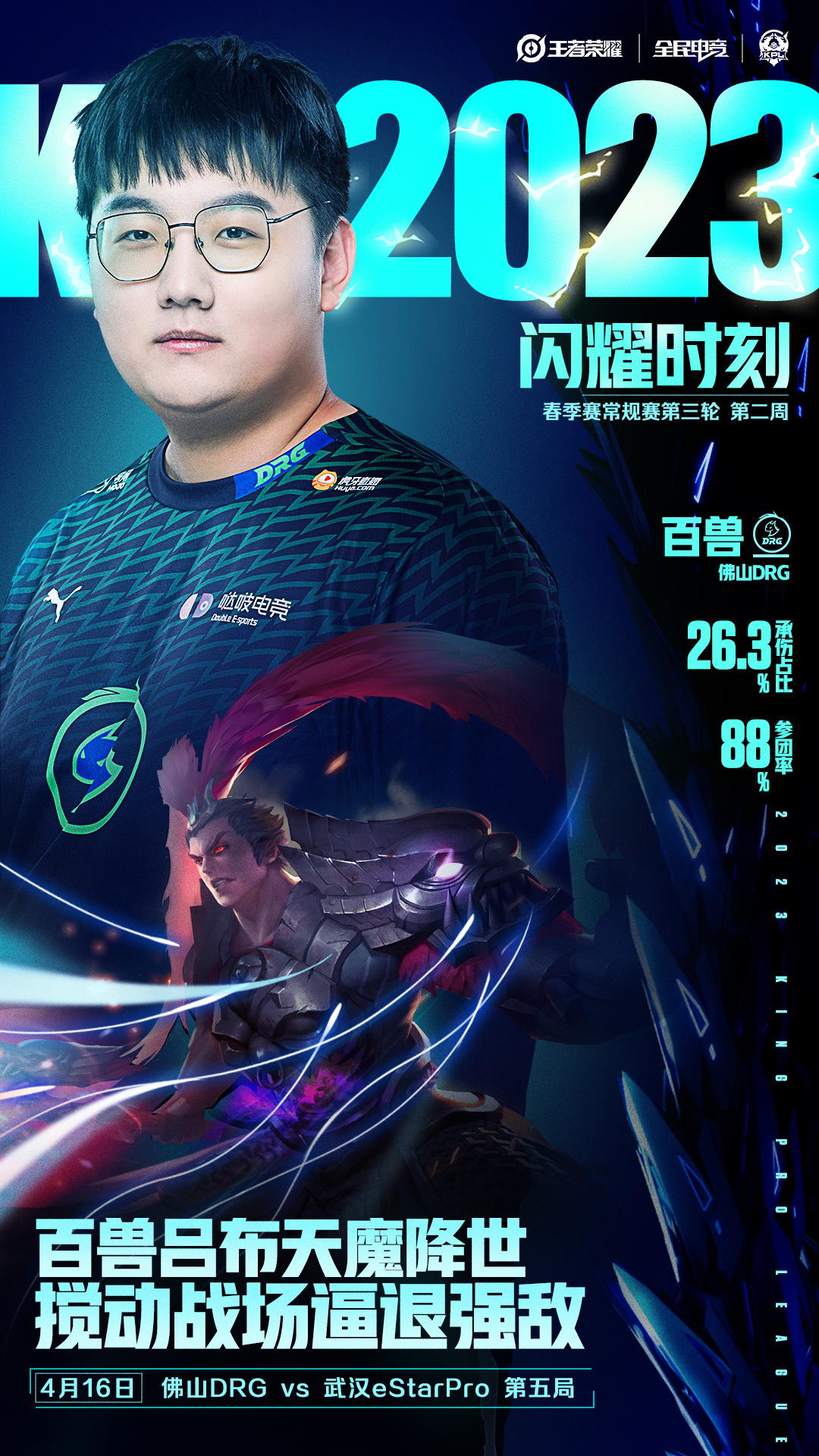 2023KPL春季赛常规赛第三轮第二周闪耀时刻--佛山DRG