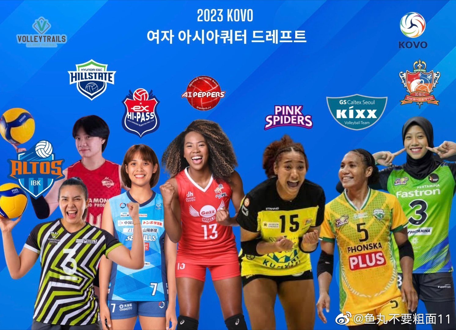 2023-2024赛季韩国🇰🇷女排kovo联赛各队亚洲外援名单揭晓