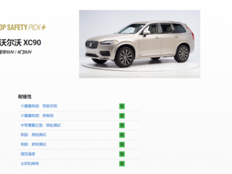 安全还得看沃尔沃，IIHS碰撞测试沃尔沃XC90夺得头筹-新浪汽车
