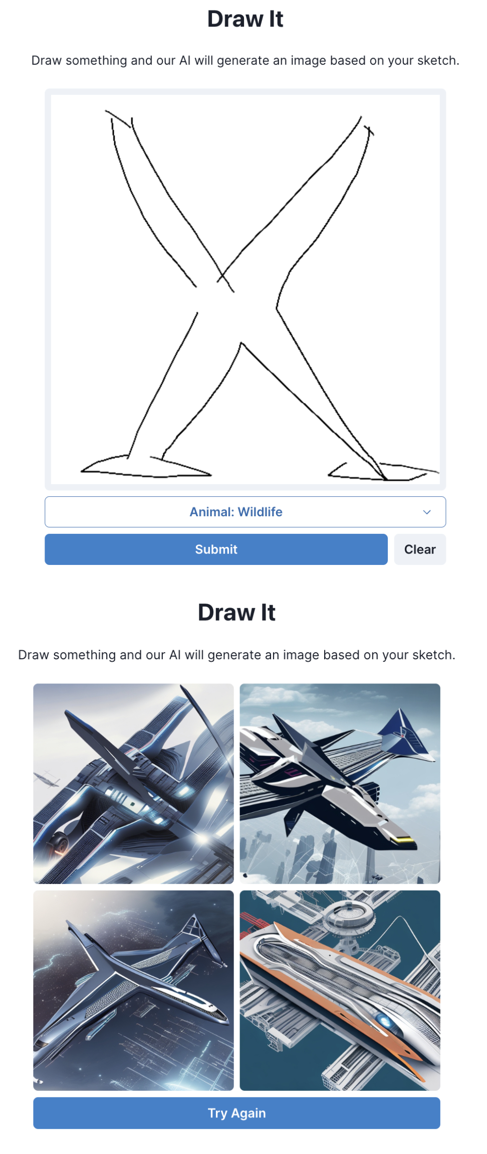 随便画点什么，这个AI（drawit.art）会根据草图生成图像……|草图|图像_新浪新闻