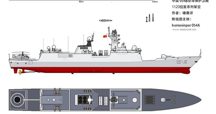 架空：两套海铠甲，36单元垂发与鹰击-12，054B型运城级护卫舰|054A型|054A|鹰击-12_新浪新闻