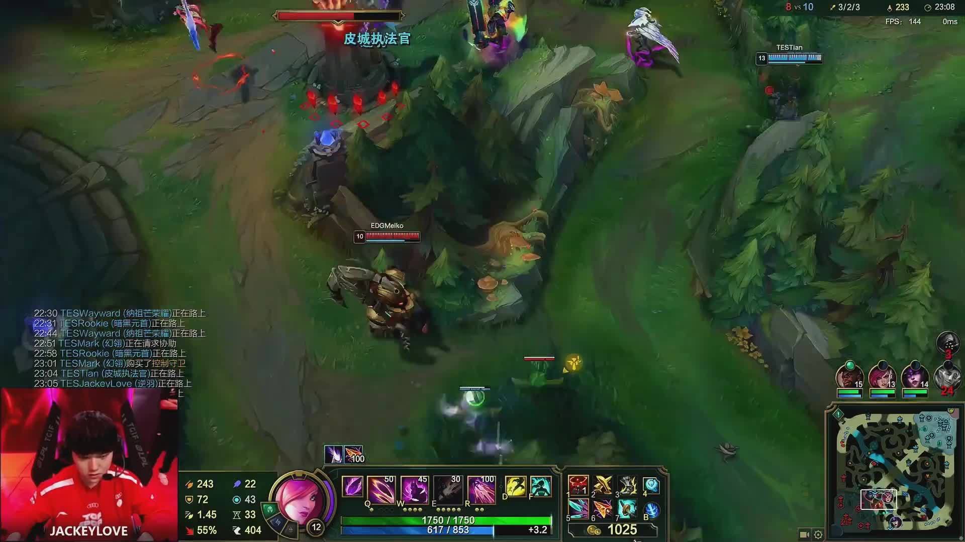 JackeyLove霞被Jiejie猴子单杀第一视角|JackeyLove_新浪新闻