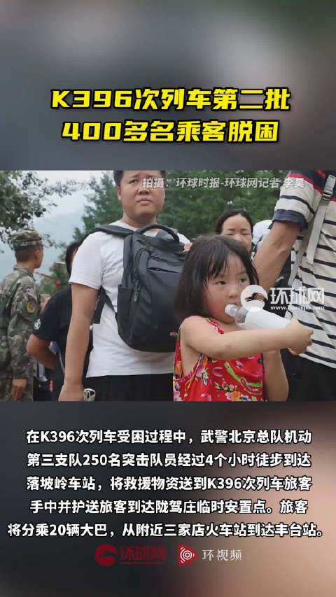 K396次列车第二批400多名乘客脱困|列车|旅客|救援_新浪新闻