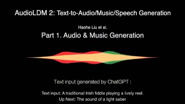 AudioLDM 2: text to audio/music/speech AI生成 效果太牛了↓……_新浪新闻