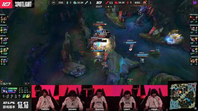 EDG 1-3 WBG 赛时语音Spotlight|edg|Crisp_新浪新闻