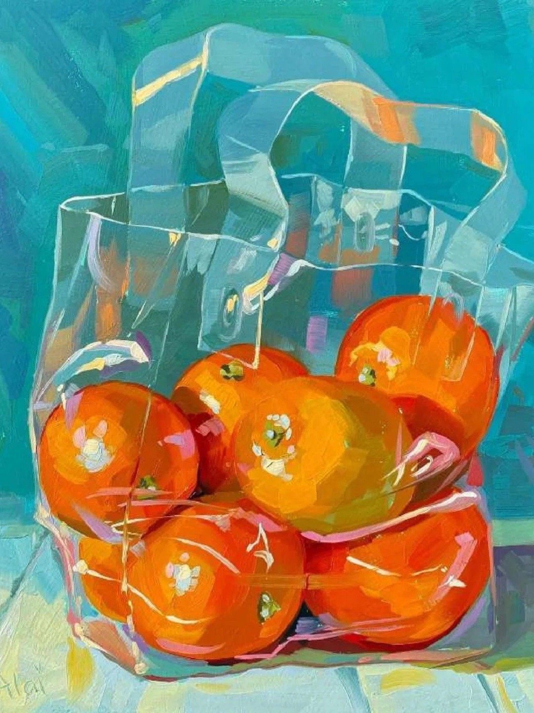 Alai Ganuza 静物绘画，配色好好看！|绘画_新浪新闻