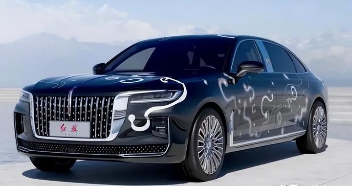 全新红旗H9亮相 5.3米车长还有奢华四座 V6引擎只剩心动-新浪汽车