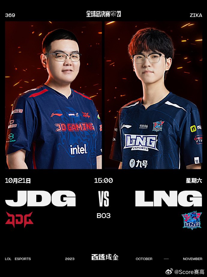 2023全球总决赛瑞士轮第三轮2-0对阵（BO3）……|总决赛|jdg|LNG_新浪新闻