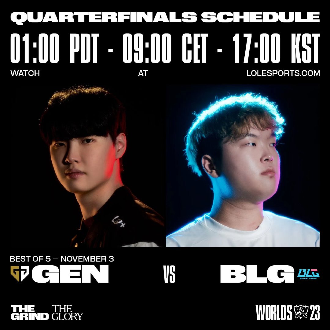 LOL赛事更新明日预告：GEN vs BLG 明天冲冲冲！|blg|LOL赛事|英雄联盟_新浪新闻