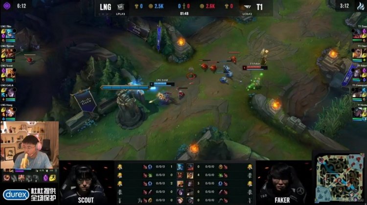 Uzi直播观赛LNG vs T1……|Uzi|T1|LNG_新浪新闻