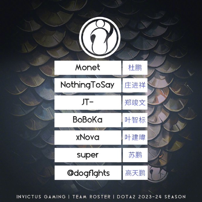 iG《DOTA2》分部官宣新阵容 引进LGD中单NothingToSay|分部|选手|电子竞技_新浪新闻