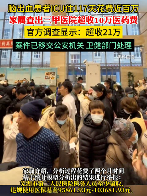 安徽一患者在ICU治疗117天超收21.8万|患者|安徽省|医院_新浪新闻