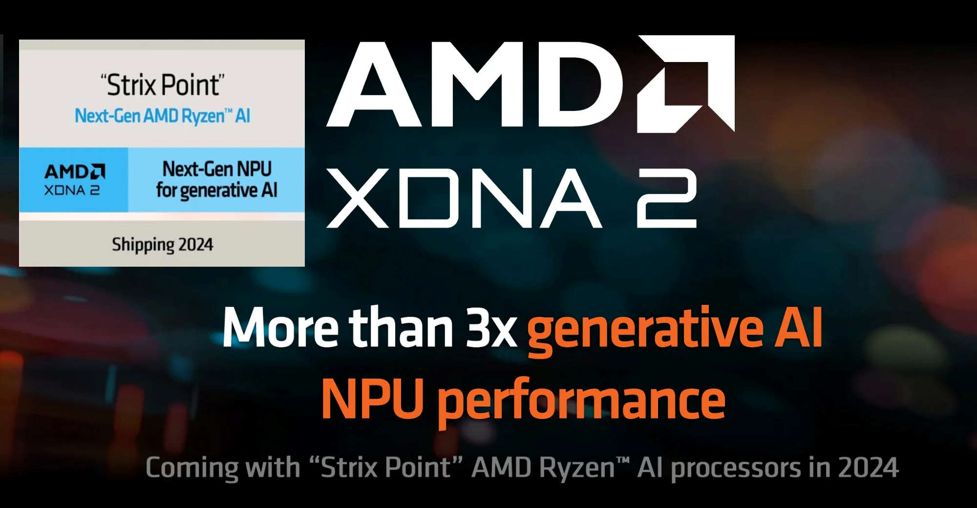 AMD 下一代移动处理器将采用 XDNA2 NPU，实现3倍生成式 AI 性能|AMD|移动处理器|AI_新浪新闻