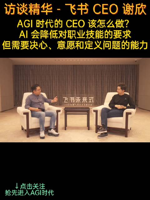 飞书 CEO 谢欣：AGI 时代的 CEO 该怎么做？|谢欣|新冠肺炎_新浪新闻